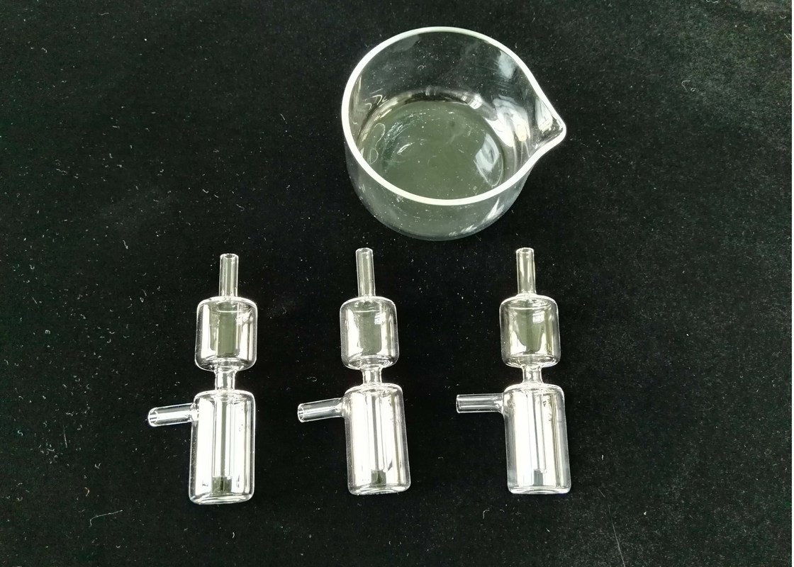 Lab Use Quartz Glass Products , Small Customized Quartz Reactor Bottle