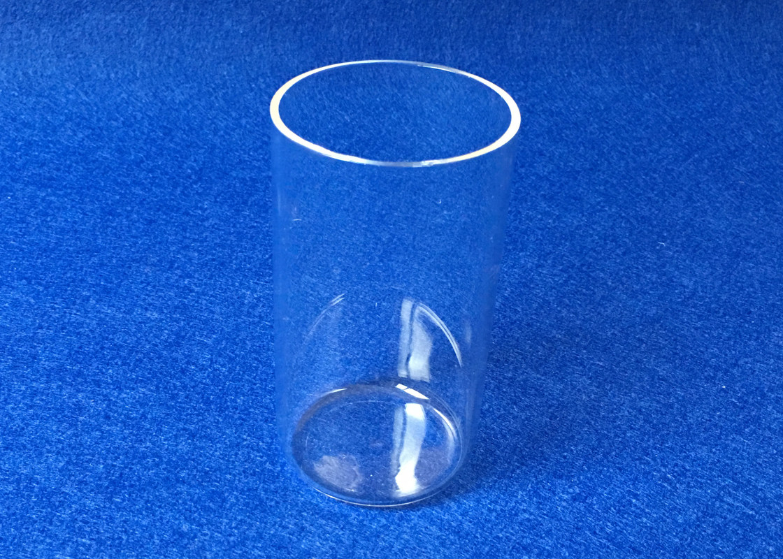 Flat Bottom Type Quartz Test Tube OD60mm High Purity SiO2 Material Made
