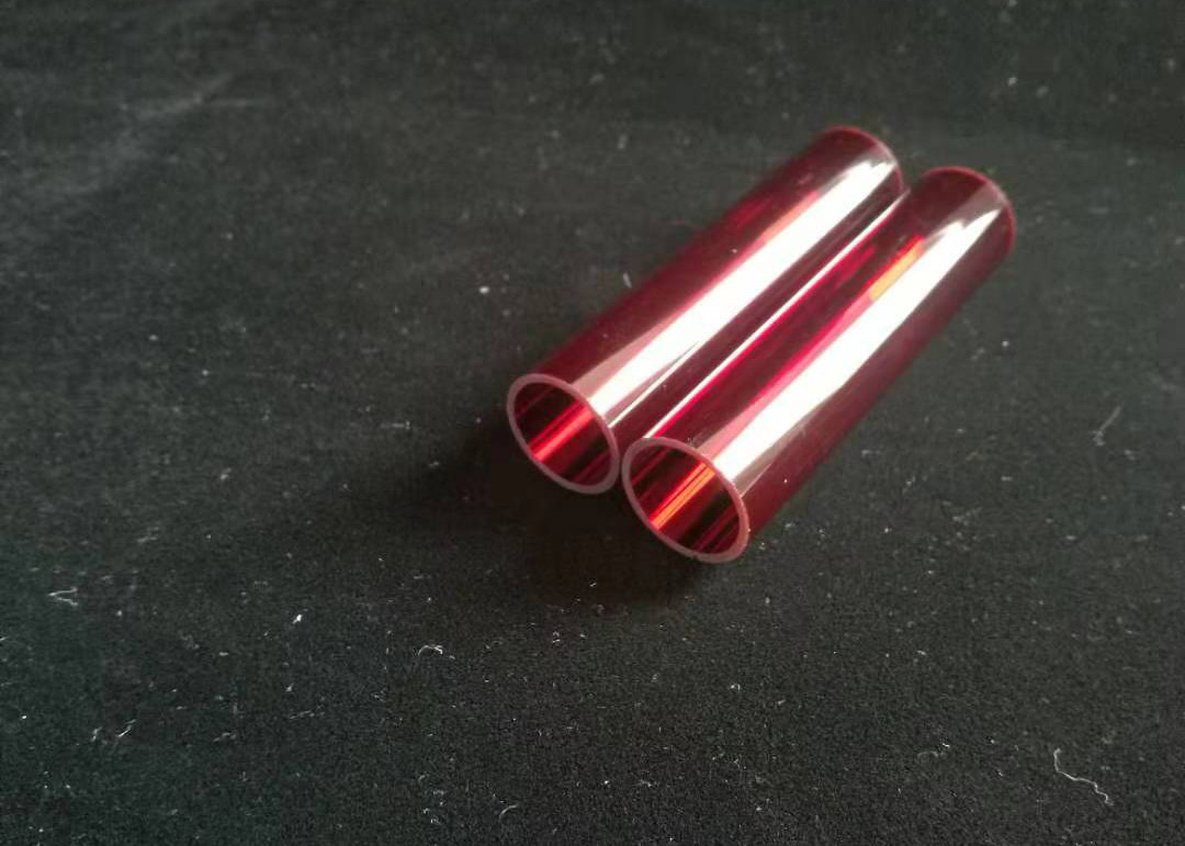 Ruby Quartz Glass Tube / Fused Quartz Tube 19mm Outside Diameter Type