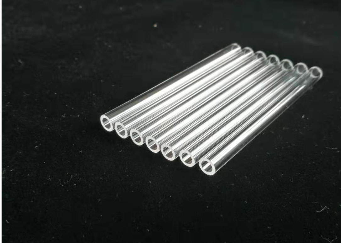 6mm OD Fused Quartz Glass Tube End Fire Polished Silica Glass Tube