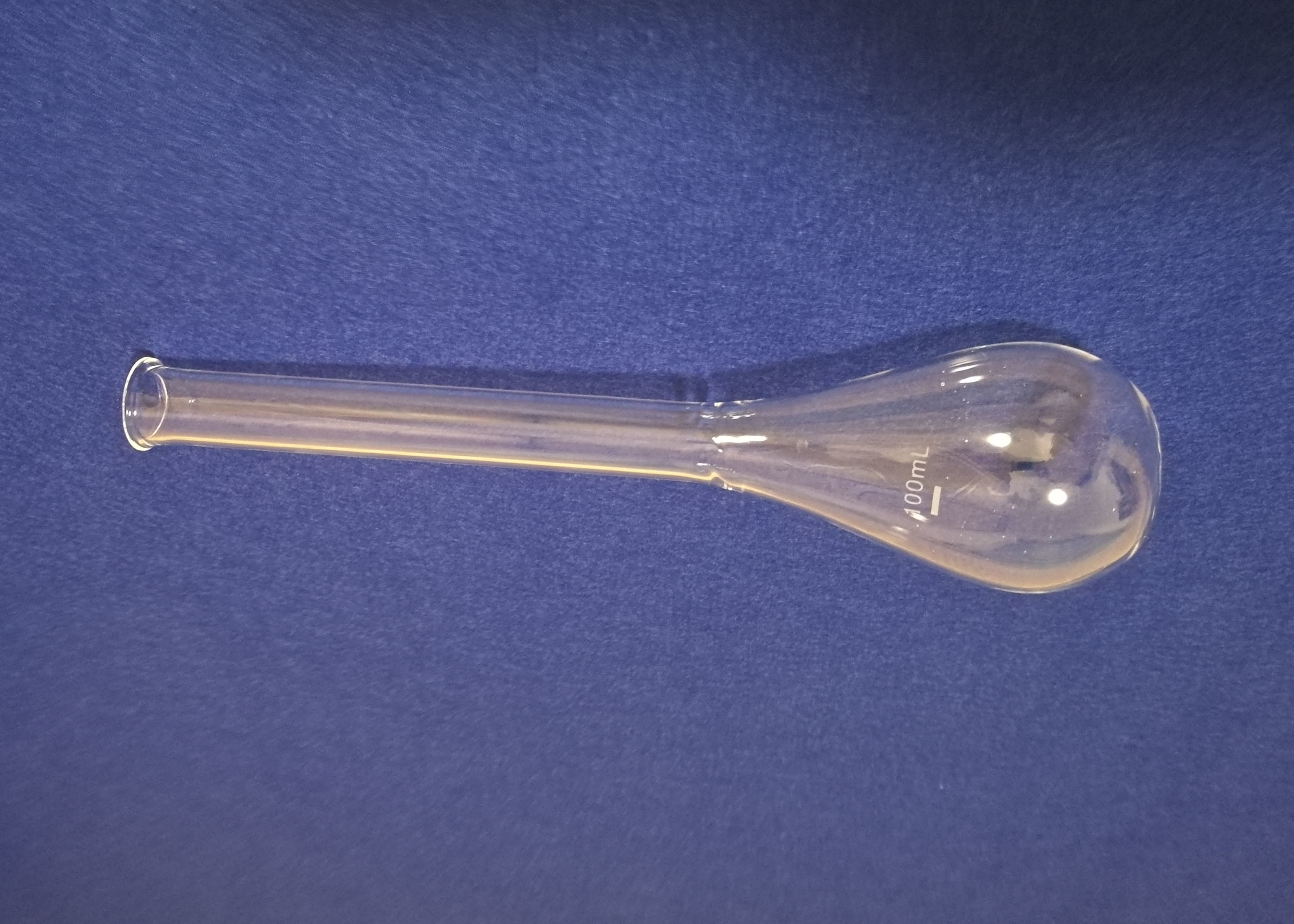 Personalized Fused Quartz Labware / Kjeldahl Flask 100ML With Long Neck