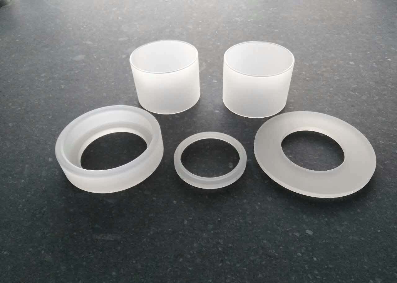 Transparent / Translucent Quartz Glass Flange With Strict Tolerance