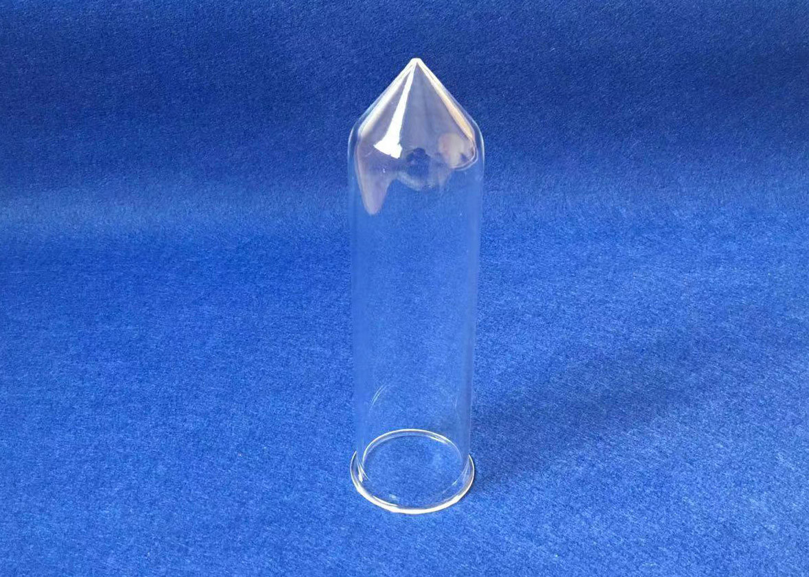 Lab Use Fused Quartz Glass Crucible With A Small Hole At The Bottom
